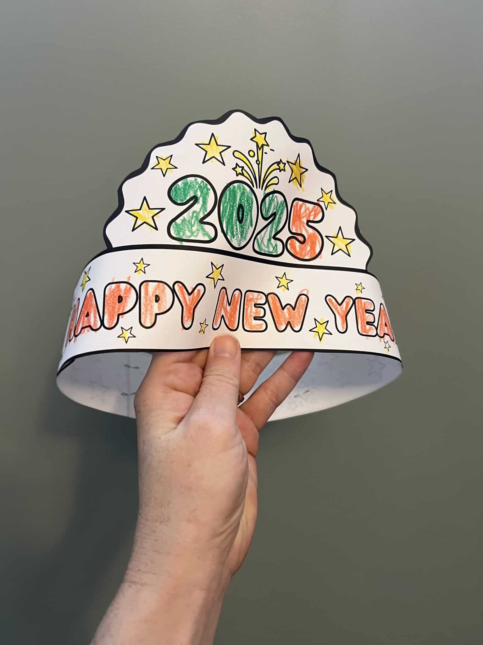 DIY 2026 New Year's Hat Printable: Fun & Easy Kids' Craft for New Year ...