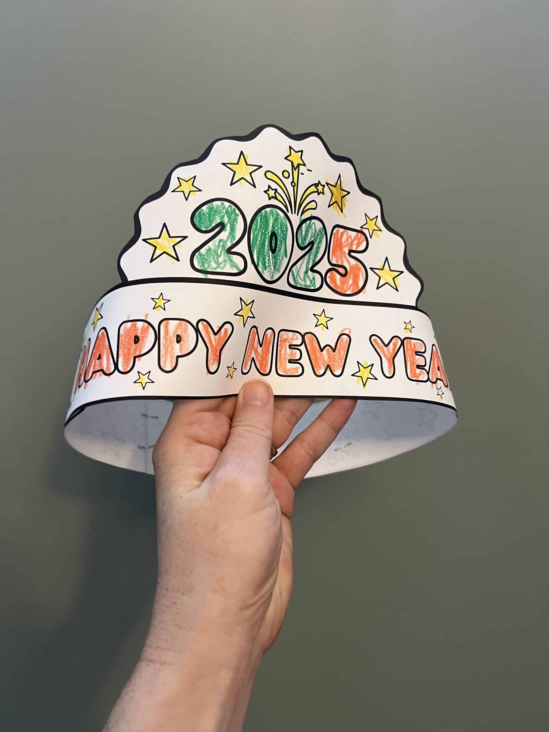 DIY 2026 New Year's Hat Printable: Fun & Easy Kids' Craft for New Year ...