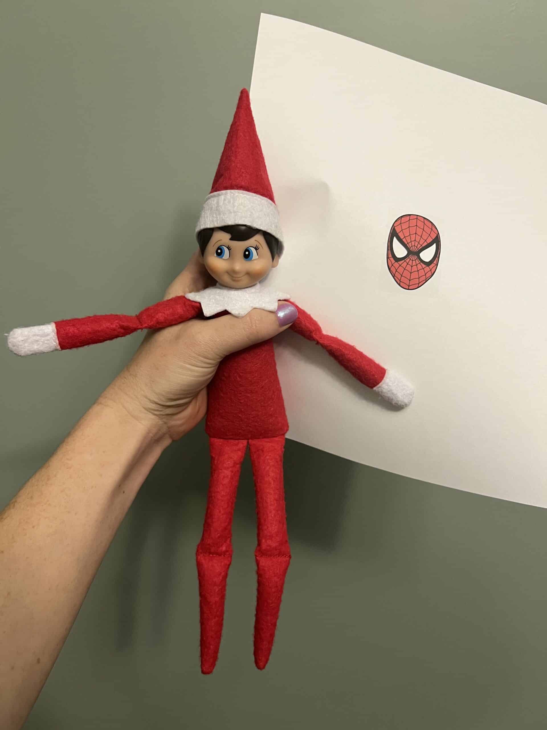 Elf on the Shelf Idea: Spiderman! - Celebrating with kids
