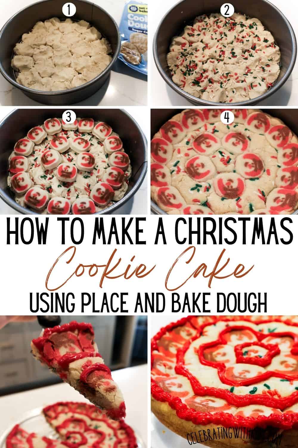 Super Easy Christmas Cookie Cake! - Celebrating with kids