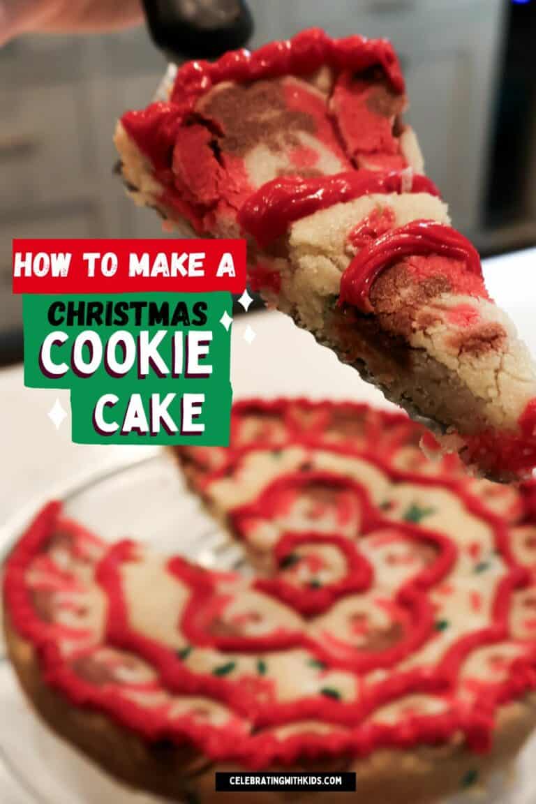 Super Easy Christmas Cookie Cake! - Celebrating with kids