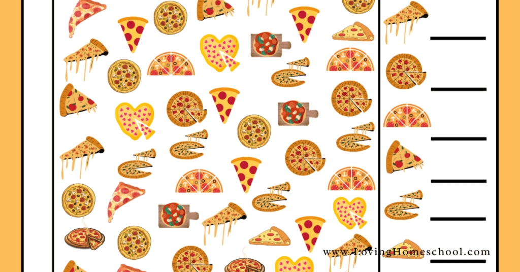9 Fun & Educational Pizza Printables for Kids - Celebrating with kids