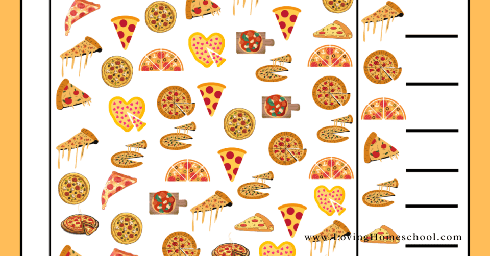 9 Fun & Educational Pizza Printables for Kids - Celebrating with kids
