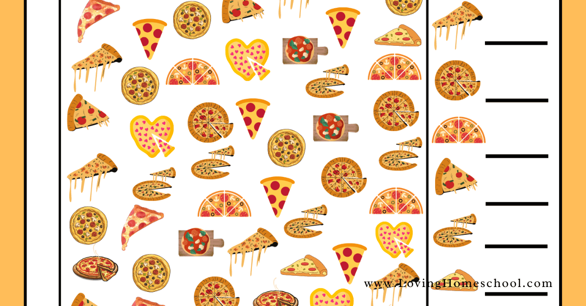 9 Fun & Educational Pizza Printables for Kids - Celebrating with kids