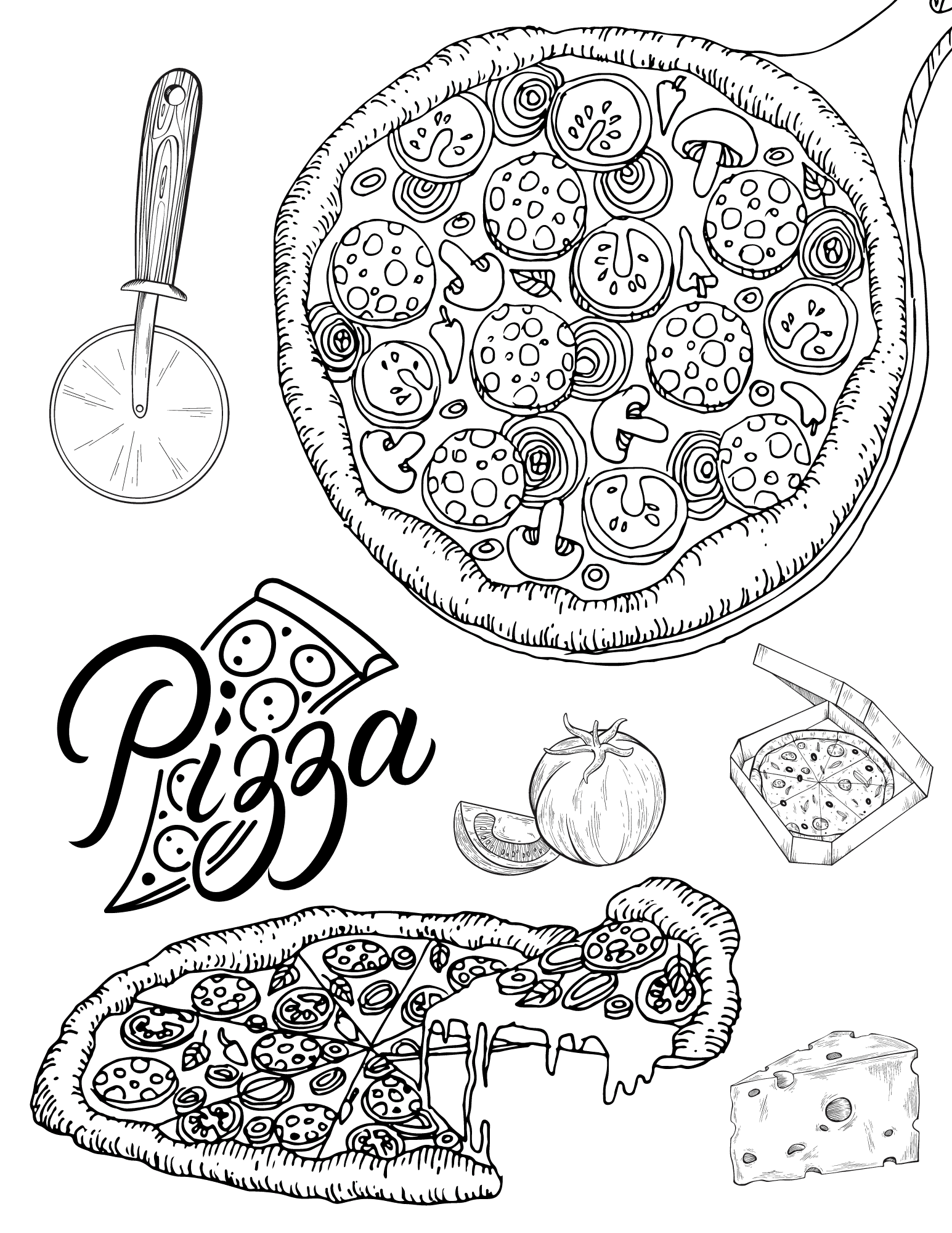 9 Fun & Educational Pizza Printables for Kids - Celebrating with kids