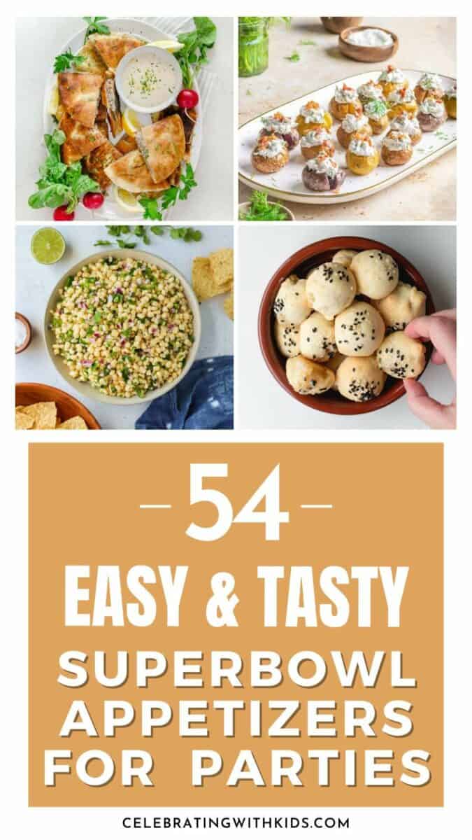 50+ Easy Superbowl Appetizers for Football Parties - Celebrating with kids