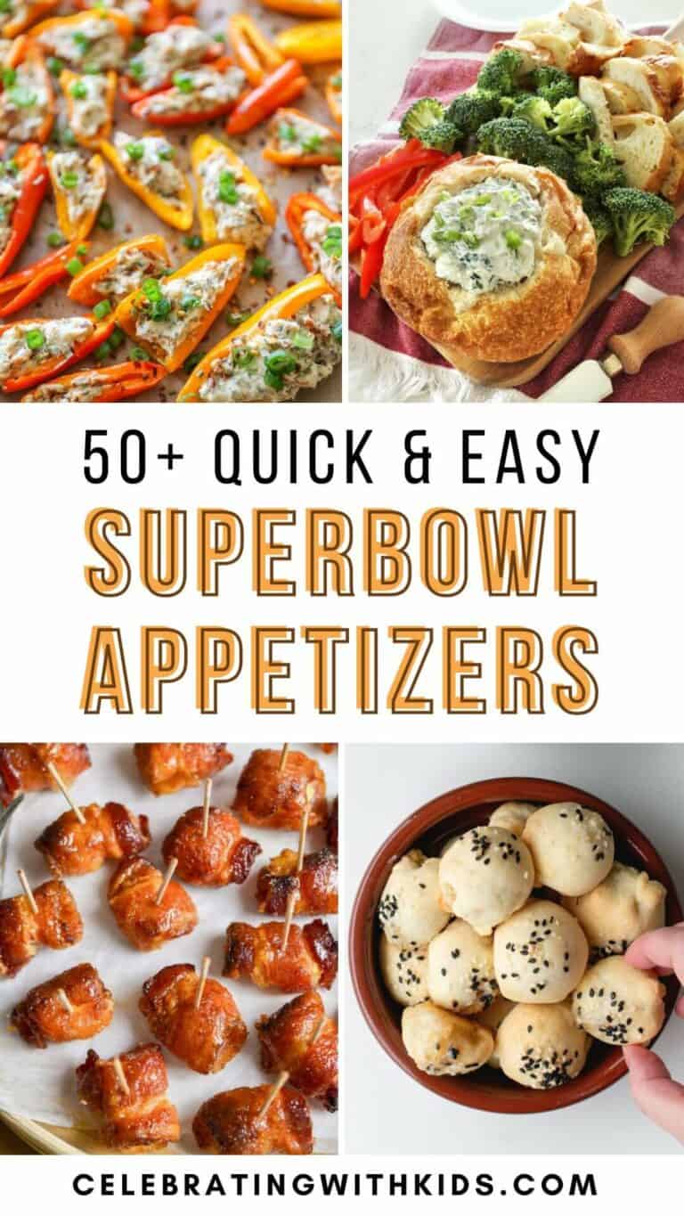 50+ Easy Superbowl Appetizers for Football Parties - Celebrating with kids
