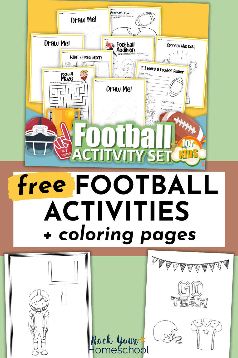 10 Easy Football Crafts and Activities for Kids - Celebrating with kids