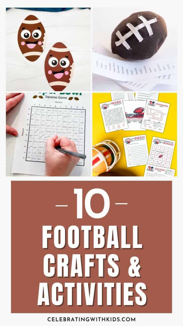 10 Easy Football Crafts and Activities for Kids - Celebrating with kids