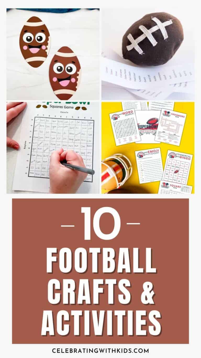 10 Easy Football Crafts and Activities for Kids - Celebrating with kids