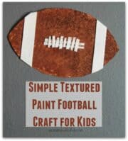 10 Easy Football Crafts and Activities for Kids - Celebrating with kids
