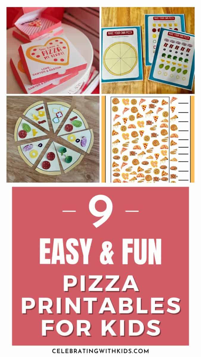 9 Fun & Educational Pizza Printables for Kids - Celebrating with kids