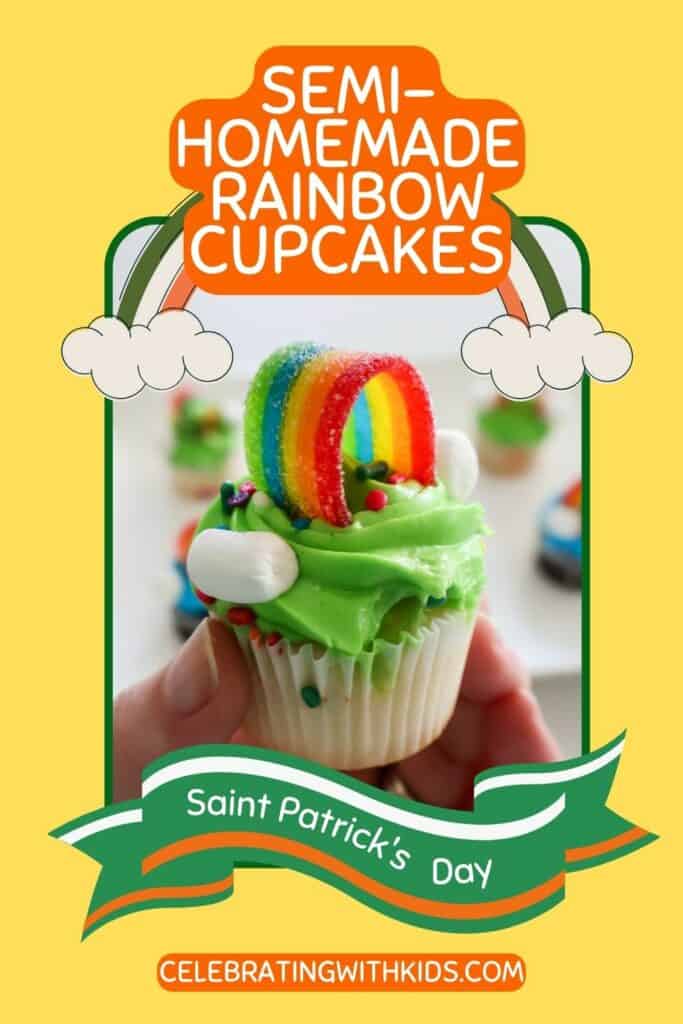 Super Easy Rainbow Cupcakes - Celebrating with kids