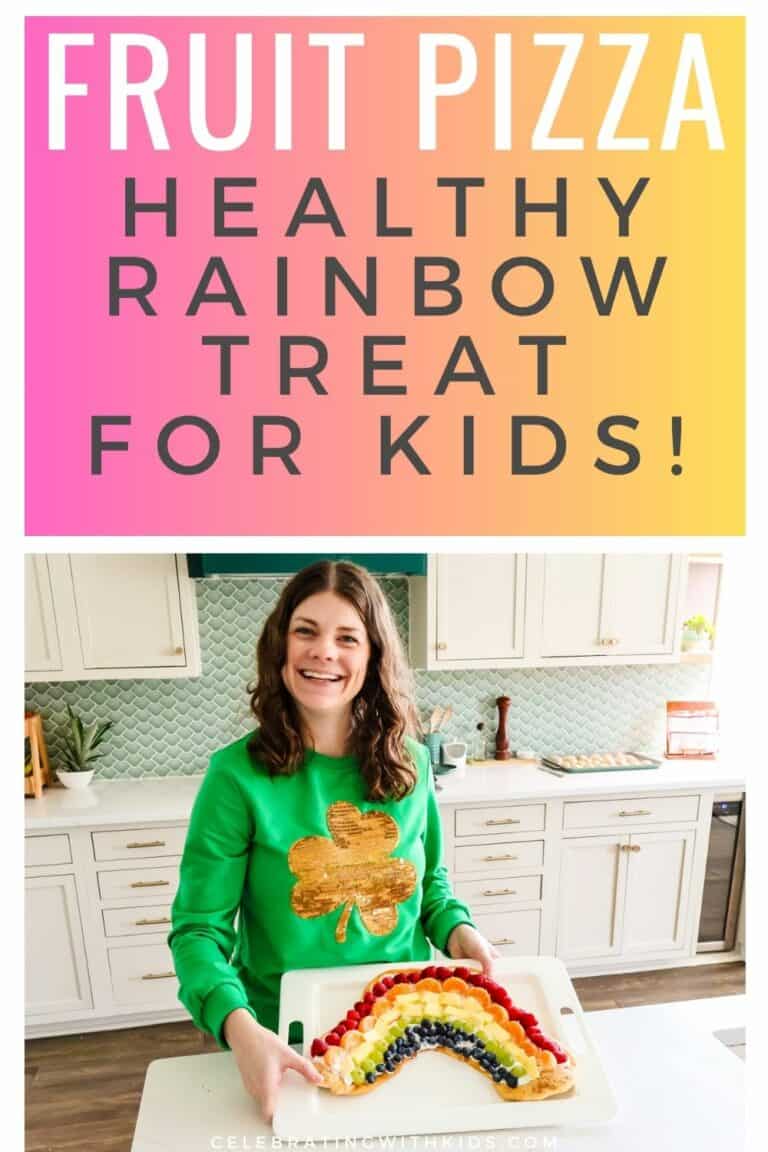 Super Simple Rainbow Fruit Pizza - Celebrating with kids