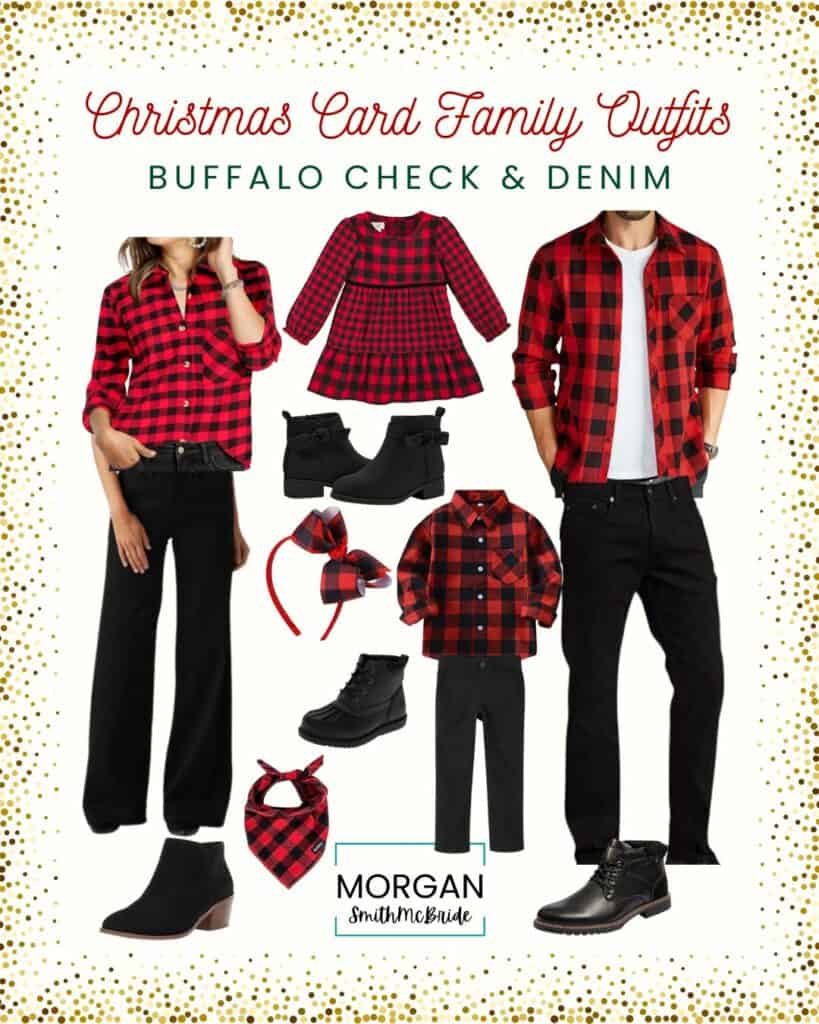 Family Christmas Card Outfit Ideas - Celebrating with kids