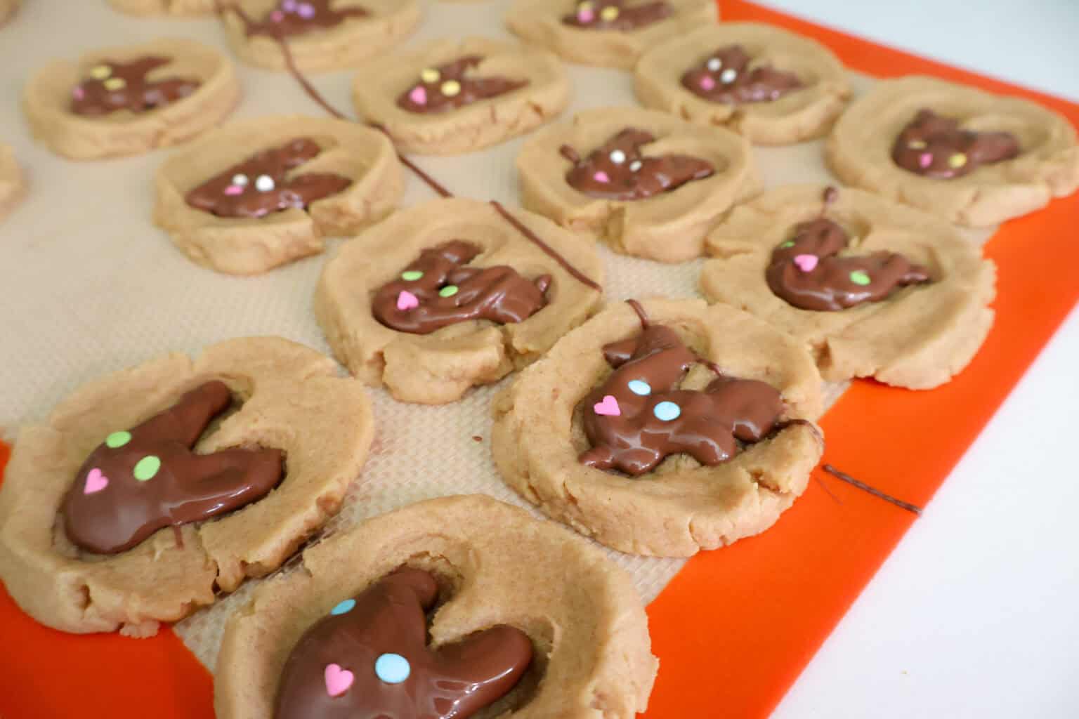 Easy Chocolate Bunny Cookies for Easter - Celebrating with kids
