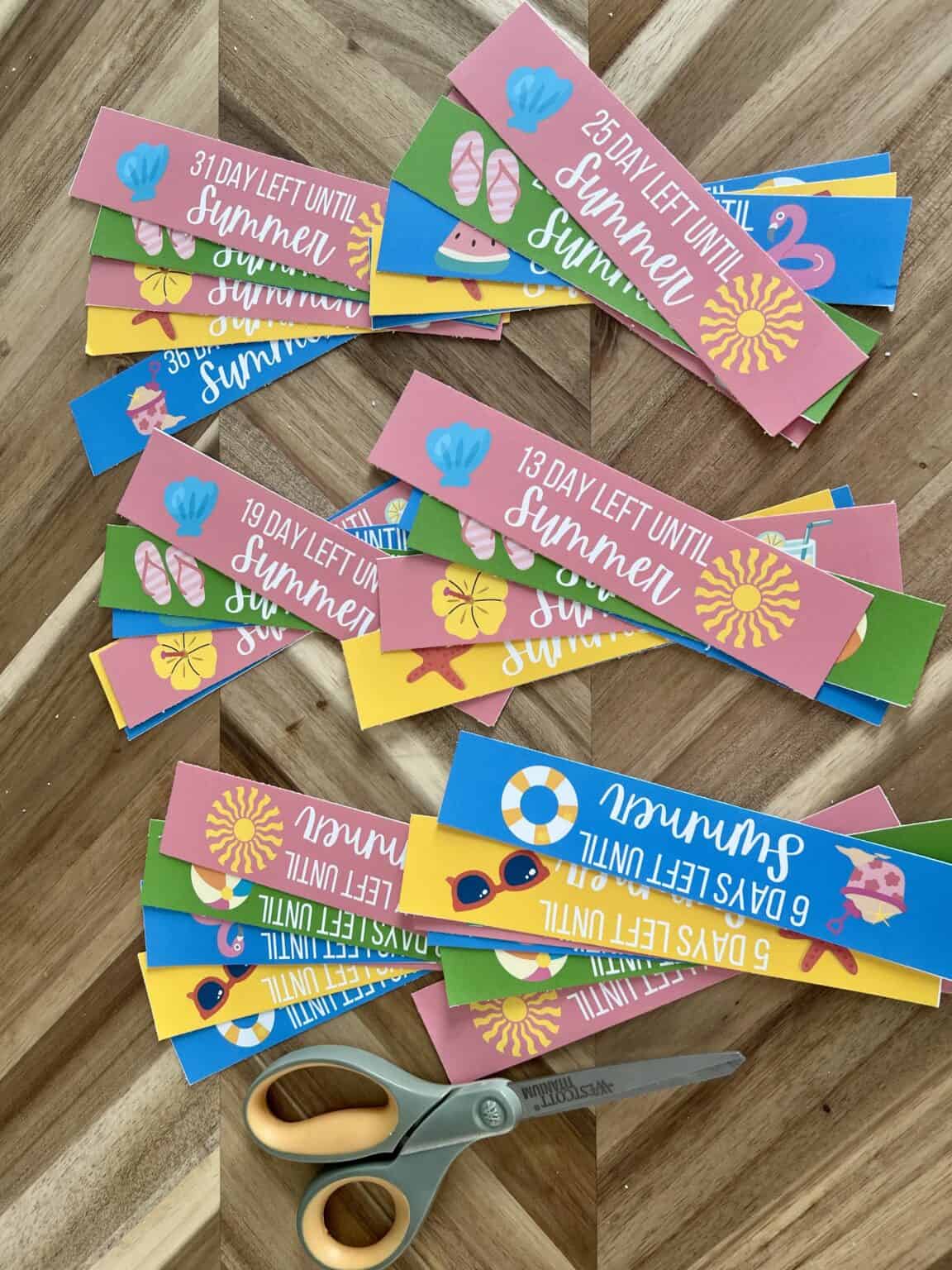 Summer Vacation Countdown Paper Chain – Free Printable! - Celebrating ...
